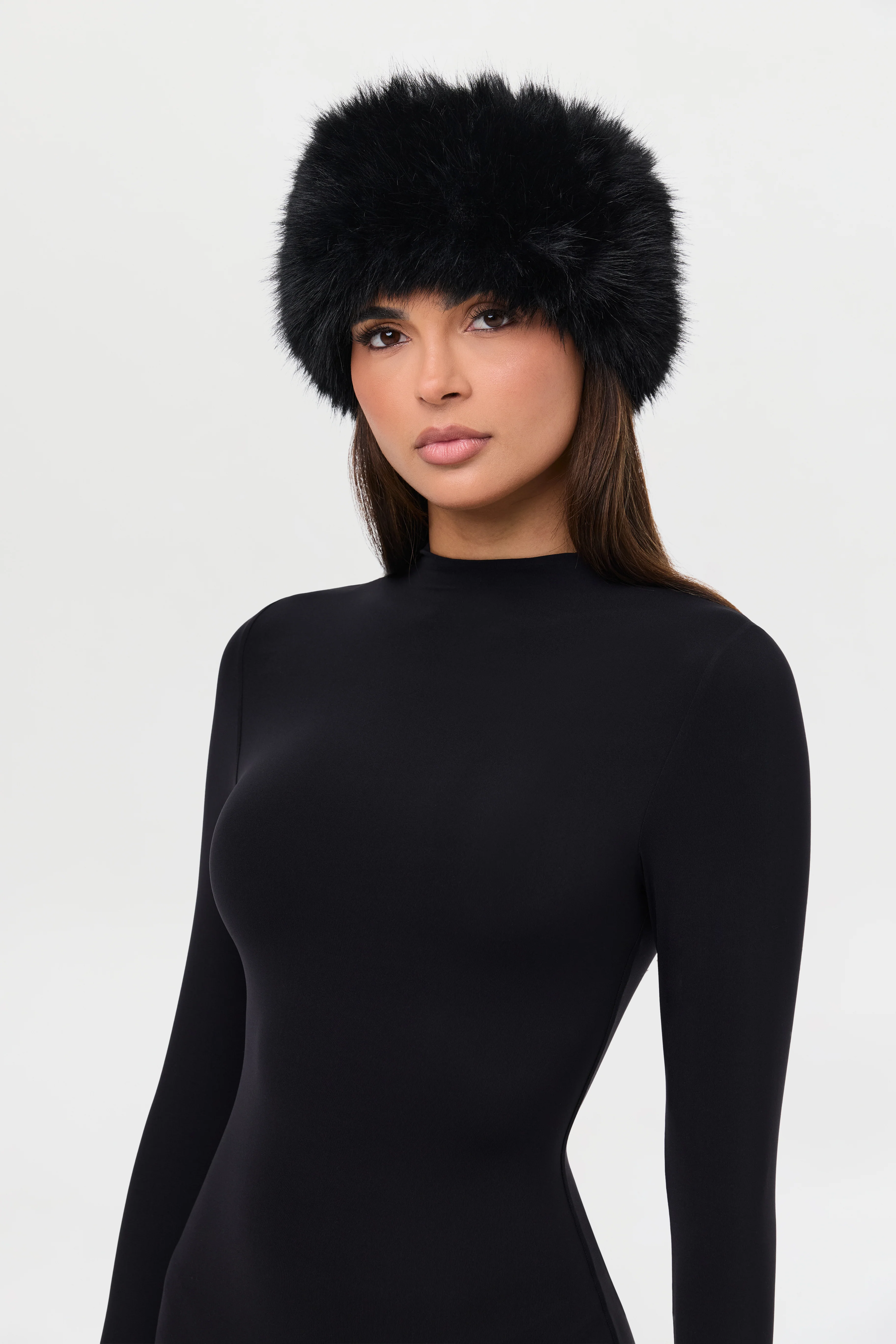Faux Fur Plush Headband - Naked Wardrobe